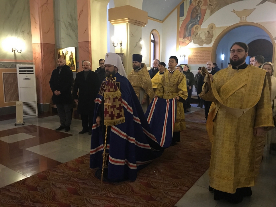 Episcopal Divine Liturgy is celebrated in the Trinity Church in Pyongyang